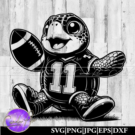 Sea Turtle Football Logo