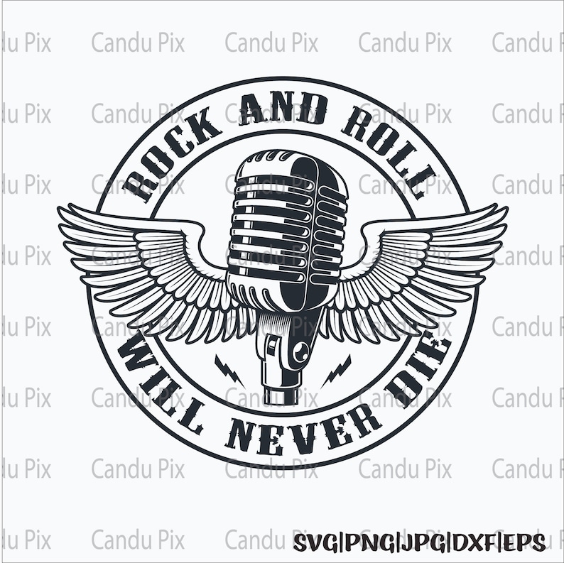 Rock Roll Svg Rock Wing Svg Rock Roll Png Rock Wing Png - Etsy