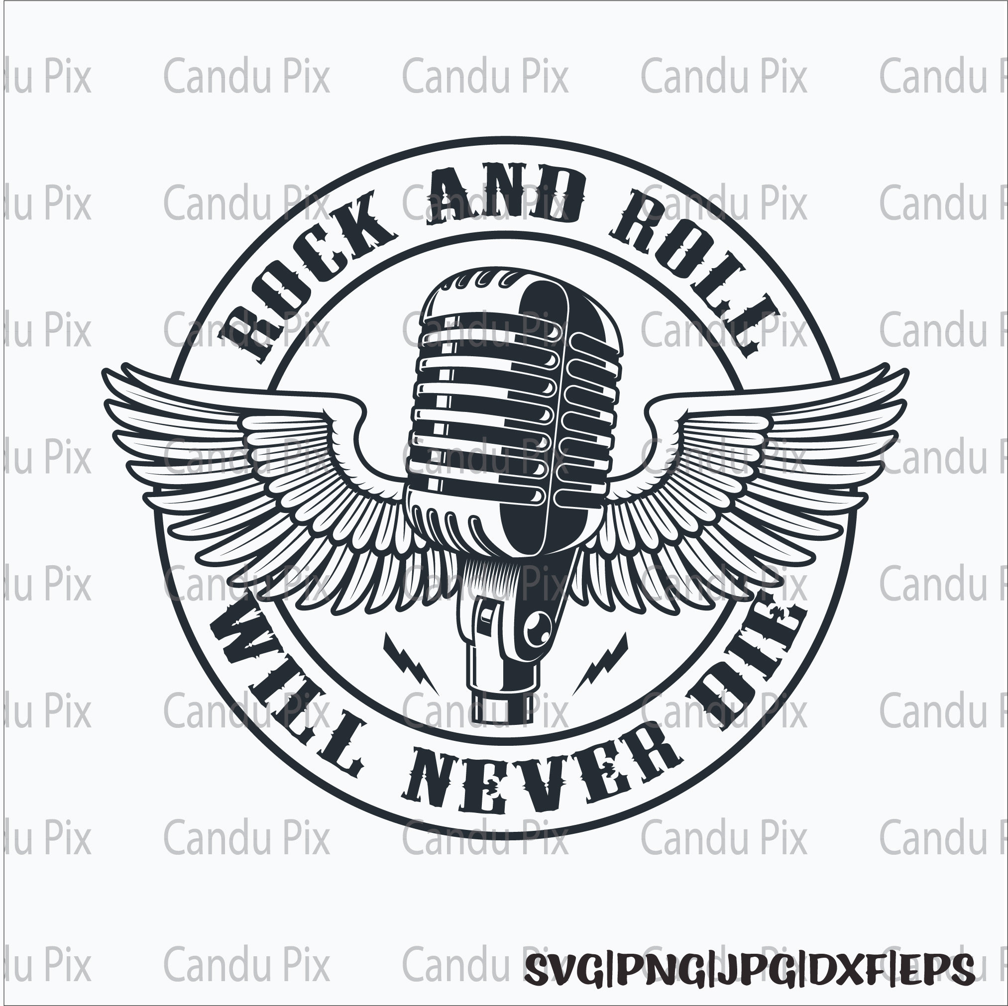 Rock Roll Svg Rock Wing Svg Rock Roll Png Rock Wing Png - Etsy