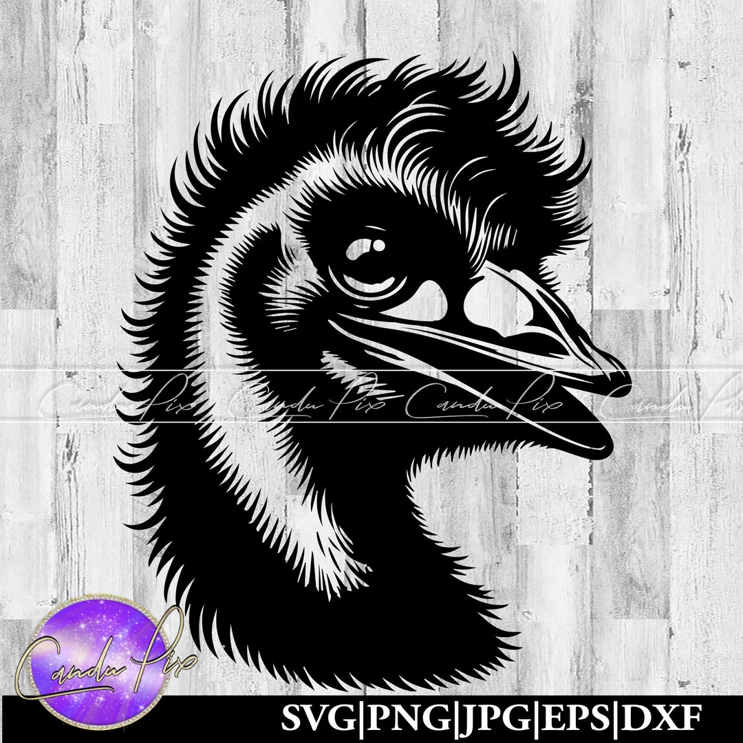 Emu Svg, Emu Png, Emu Dxf, Funny Farm Animal, Cricut Cut File ...