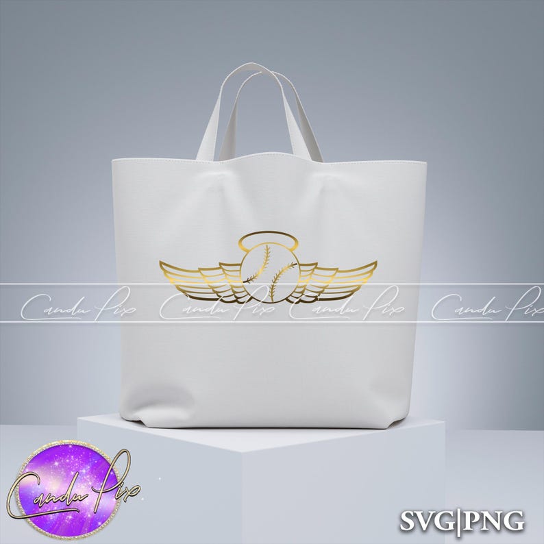 Softball Angel Svg, Wings Halo Svg, Softball Angel Png, Wings Halo Png ...