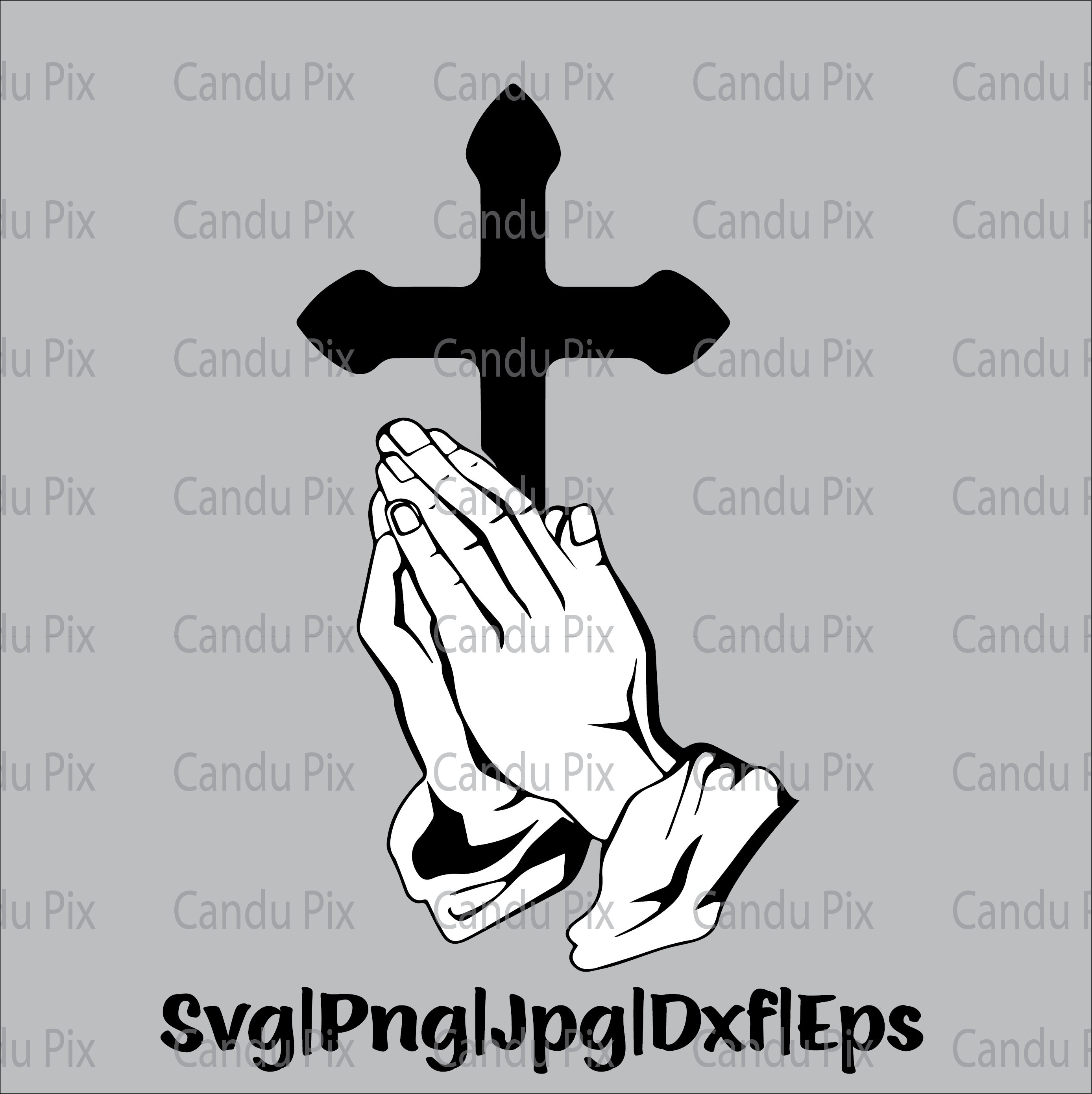 Prayer Svg Png Eps Dxf Jpg Vector Cute Pray Cut by Color - Etsy