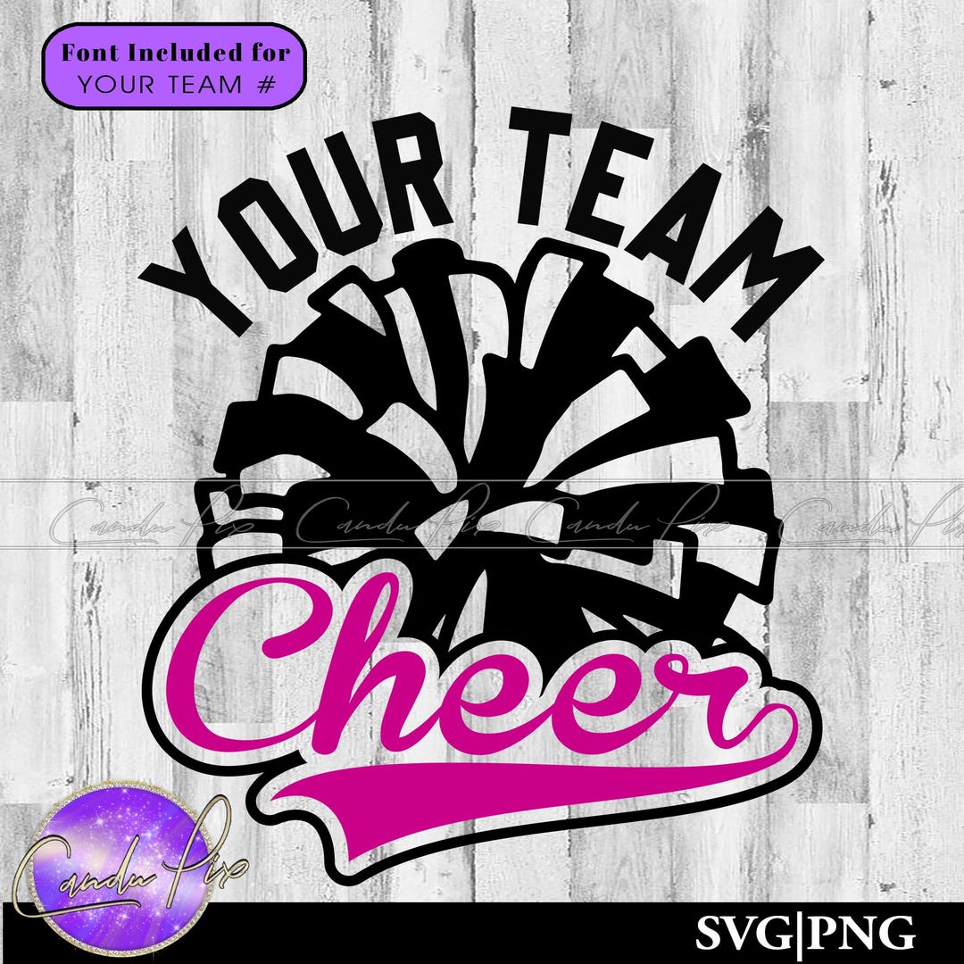 Cheer Team Svg, Cheer Team Png, Cheerleader Png, Cheerleader Svg, Cheer ...