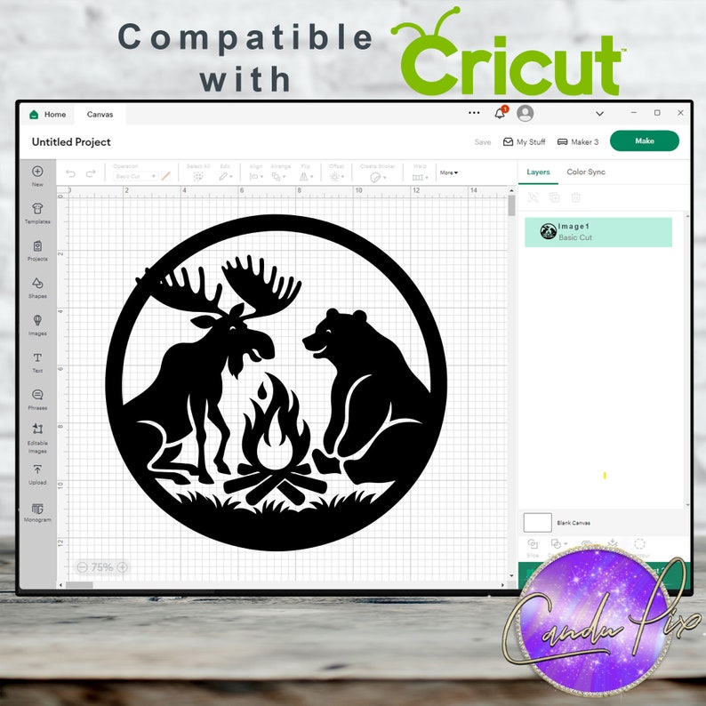 Moose and Bear Svg, Camping Svg, Moose and Bear Png, Camping Png, Moose ...