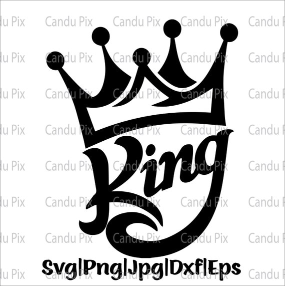 King Svg Png Eps Dxf Jpg Vector Cute King Cut by Color | Etsy