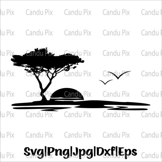 Skyline Sunset Svg Horizon Svg Skyline Sunset Png Horizon | Etsy