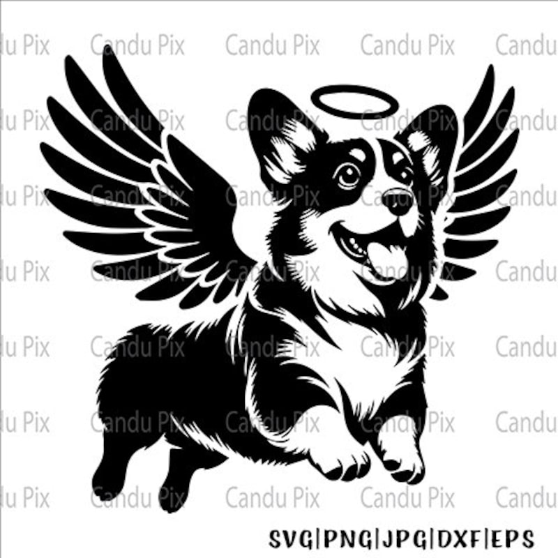 Corgi Angel - Etsy