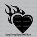Fire Heart Love Svg, Png, Eps, Dxf, Jpg, Vector Cute Fire Heart Love ...