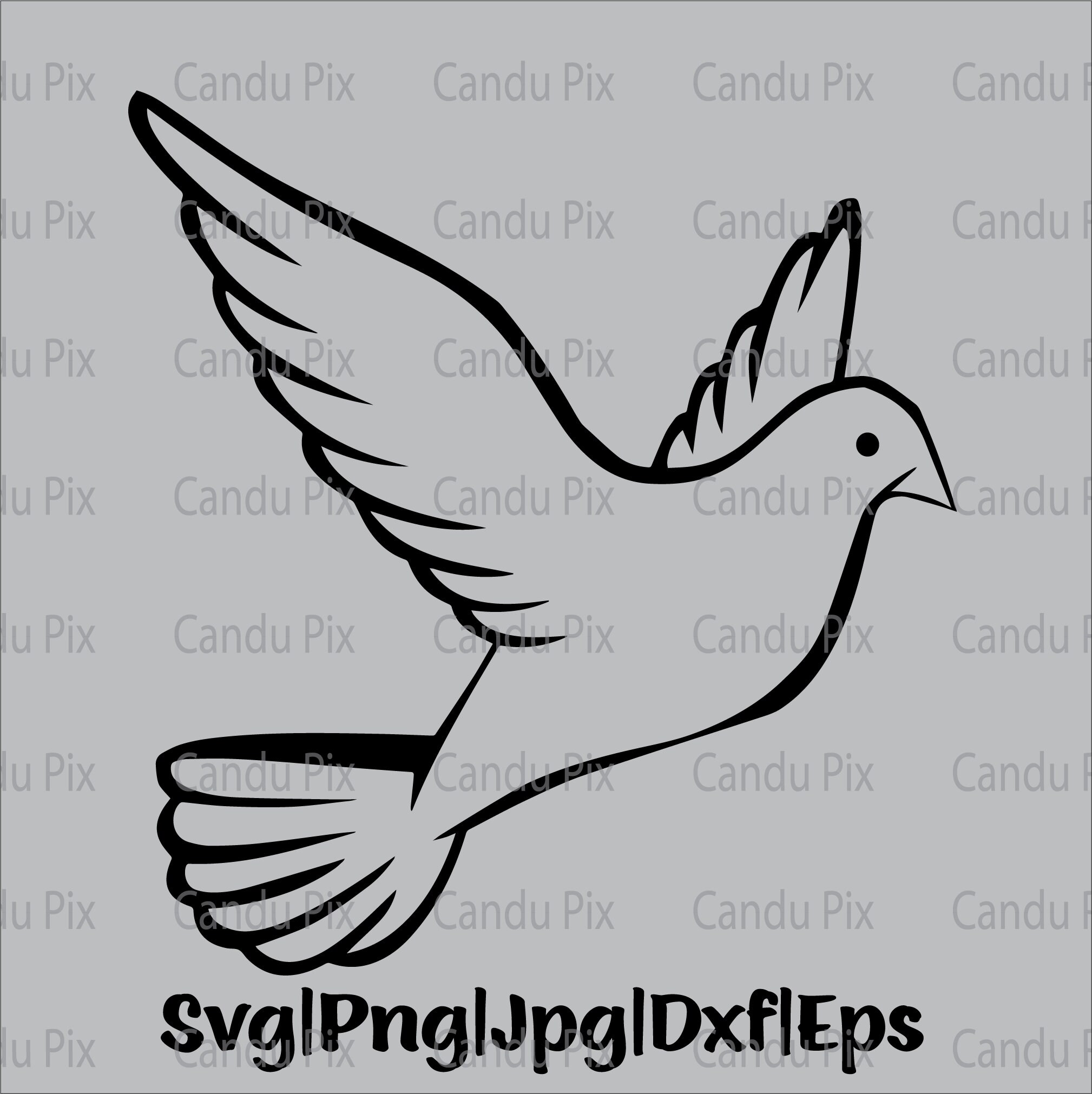 Dove Svg, Bible Dove Svg, Cute Dove Svg, Png Eps Jpg Dxf, Svg Files for ...