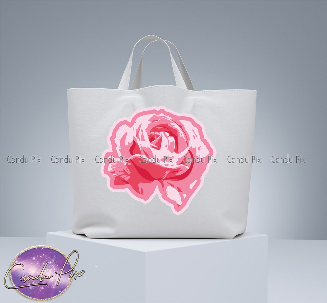 Pink Rose Svg Flower Svg Pink Rose Png Flower Png Pink - Etsy