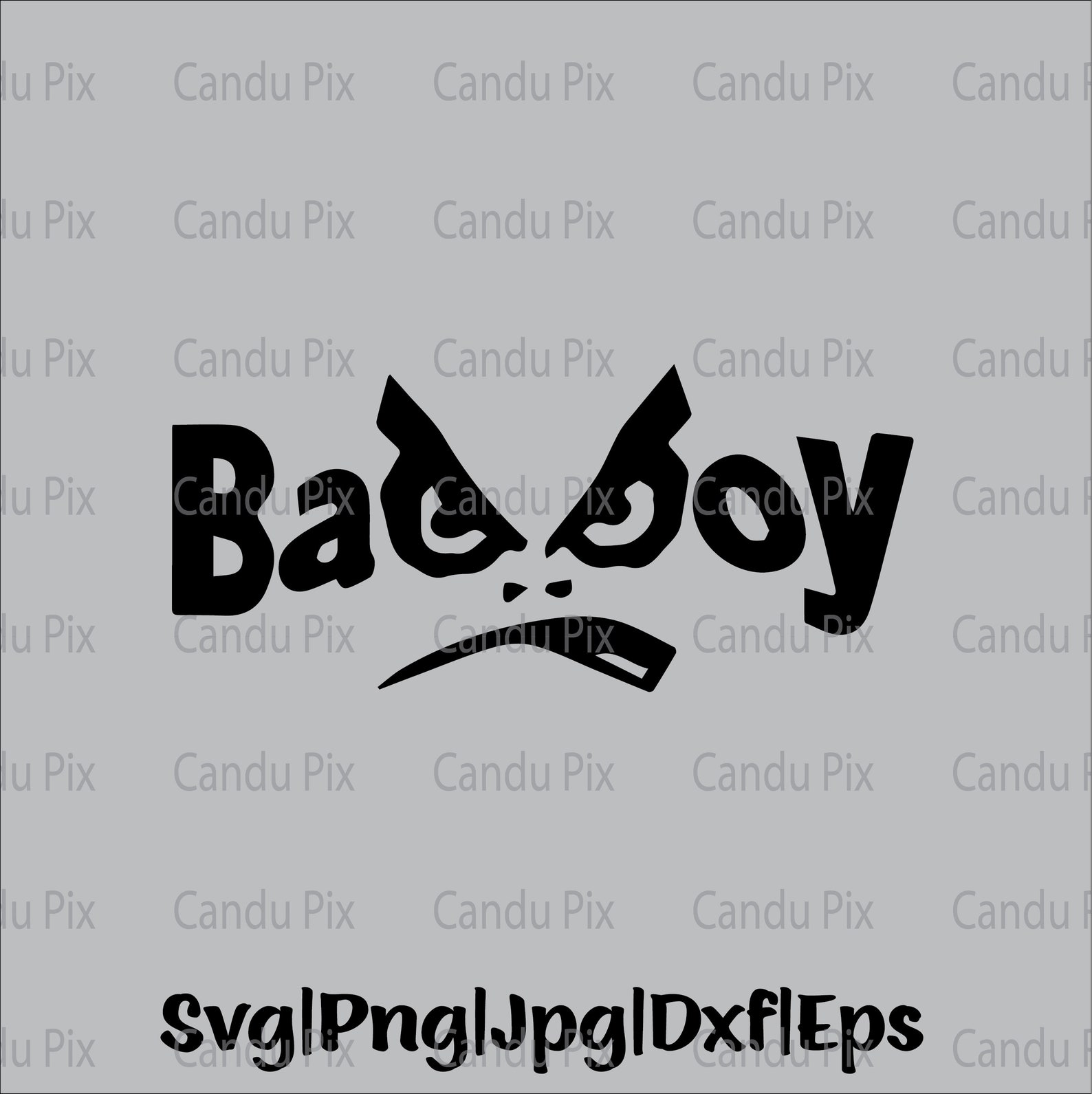 Bad Boy Svg, Png, Eps, Dxf, Jpg, Vector Cute Bad Boy Cut by Color ...