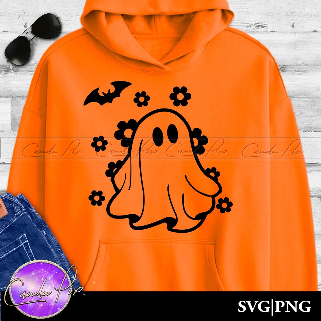 Ghost Flowers Svg, Ghost Flowers Png, Flowery Ghost, Boo Svg, Spooky ...