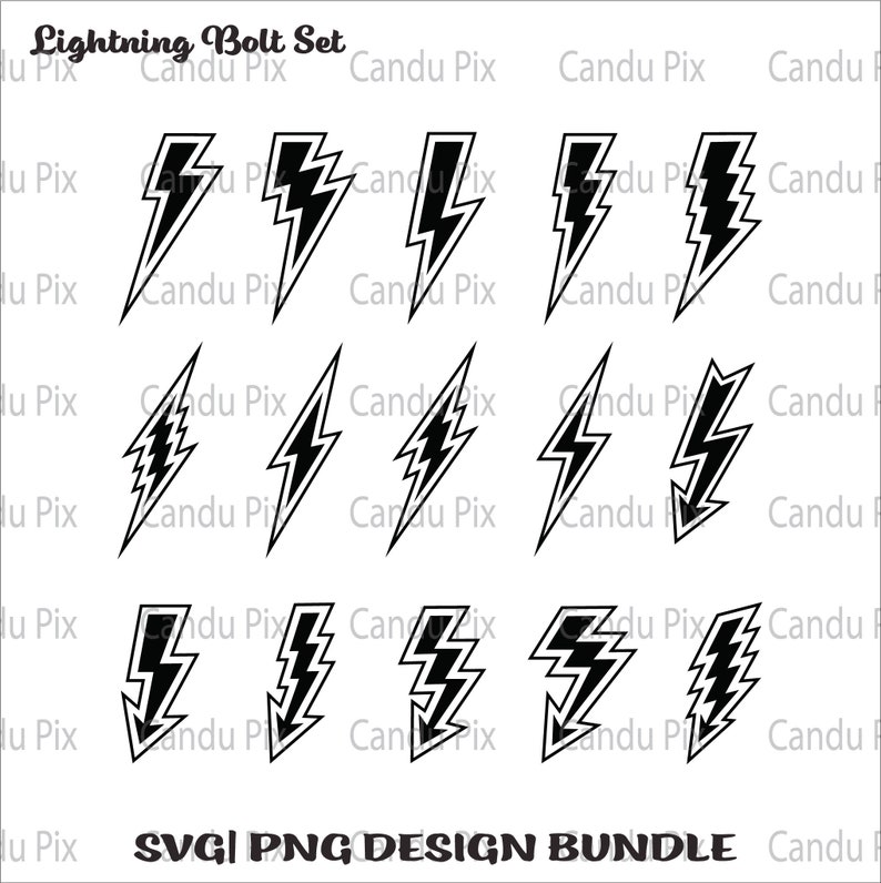 Lightning Bolt Svg Lightning Svg Lightning Bolt Png - Etsy