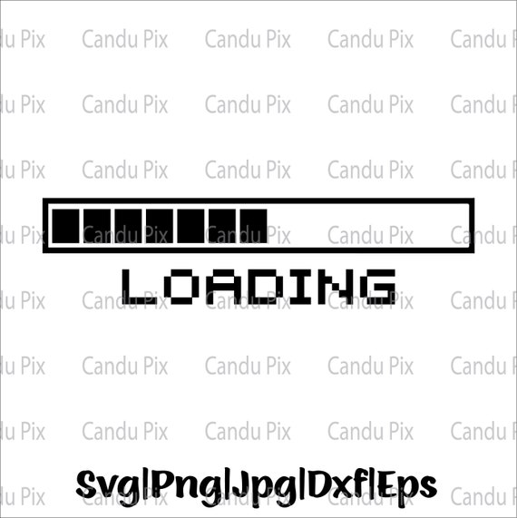 Loading Svg Png Eps Dxf Jpg Vector Cute Loading Cut by | Etsy