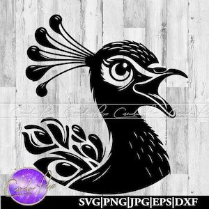 Peacock Svg, Bird Svg, Peacock Png, Bird Png, Peacock Dxf, Bird Dxf ...