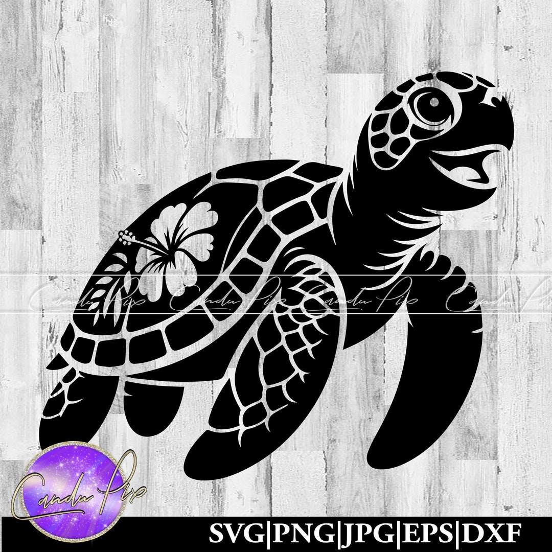 Sea Turtle Svg Hibiscus Svg Sea Turtle Png Hibiscus Png Sea Turtle ...