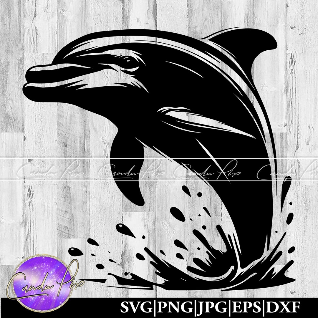 Dolphin Svg, Beach Svg, Dolphin Png, Beach Png, Dolphin Dxf, Beach Dxf ...