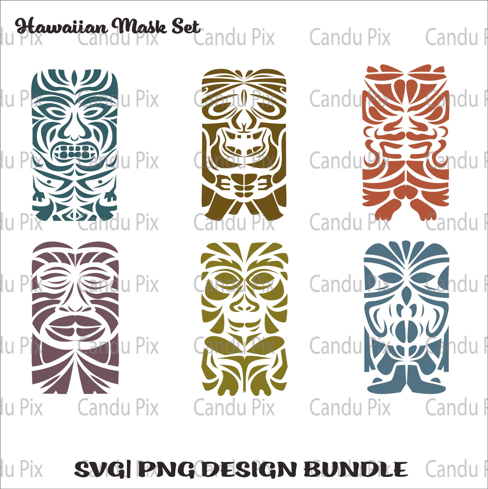 Hawaiian Mask Svg Polynesian Svg Hawaiian Mask Png - Etsy Canada