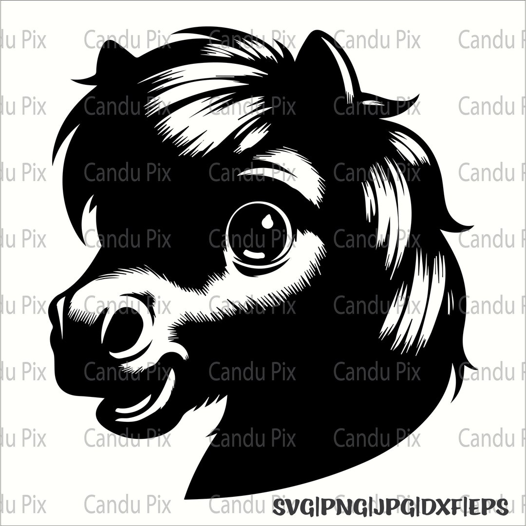 Happy Pony Svg, Face Svg, Happy Pony Png, Face Png - Etsy