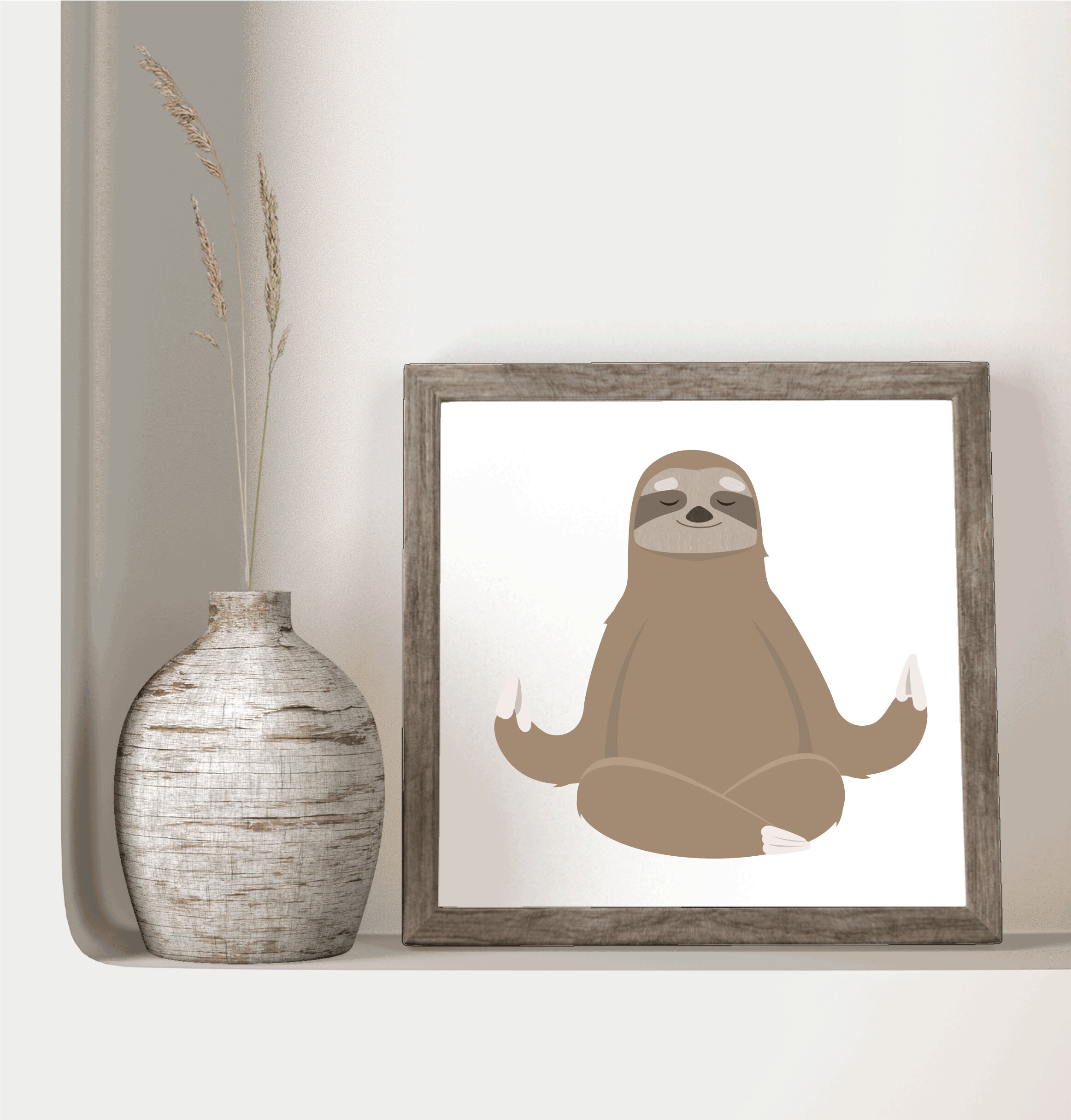 Zen Yoga Sloth Svg, Meditate Svg, Zen Yoga Sloth Png, Meditate Png, Svg ...
