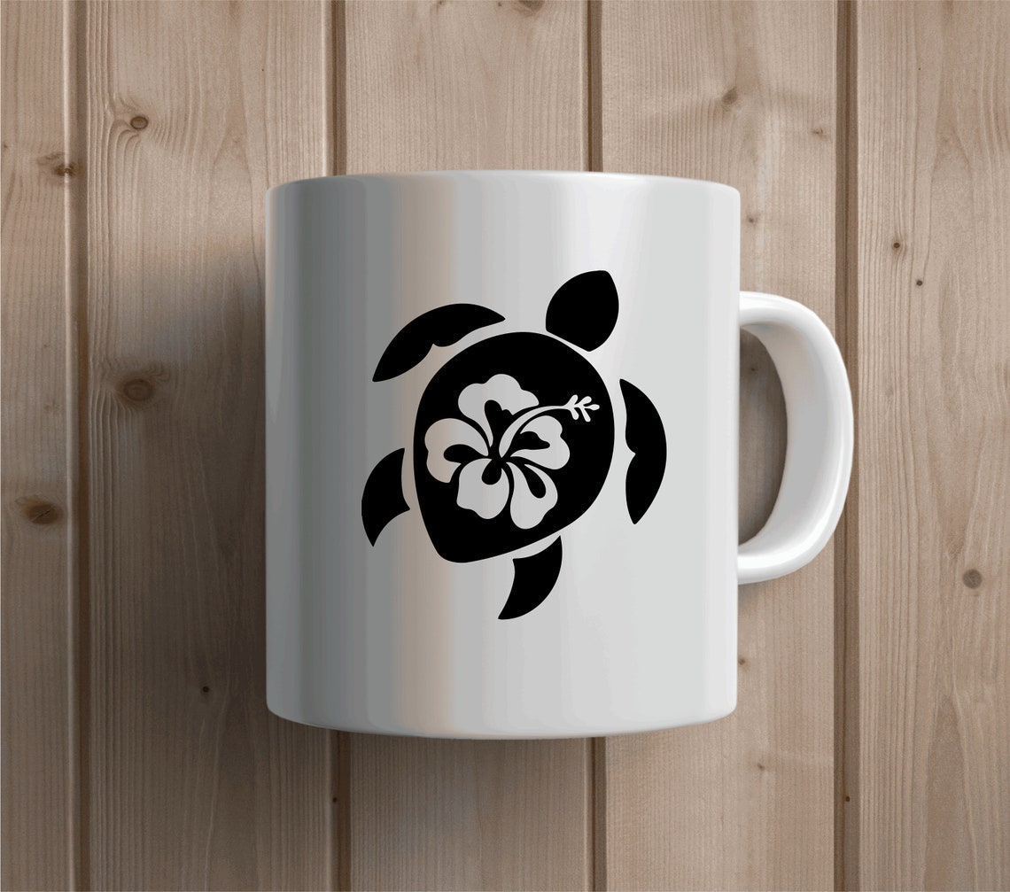 Sea Turtle Hibiscus Beach Svg Hibiscus Svg Sea Turtle Png | Etsy