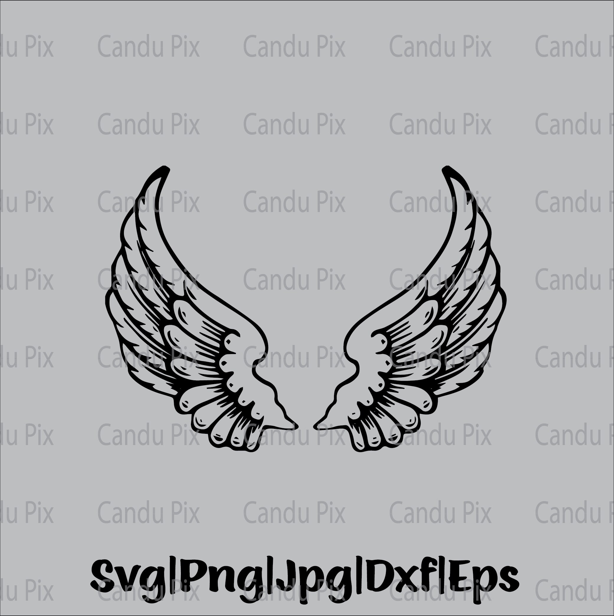 Angel Wings Svg Angel Wings Svg Fly Wings Svg Png Eps Jpg - Etsy