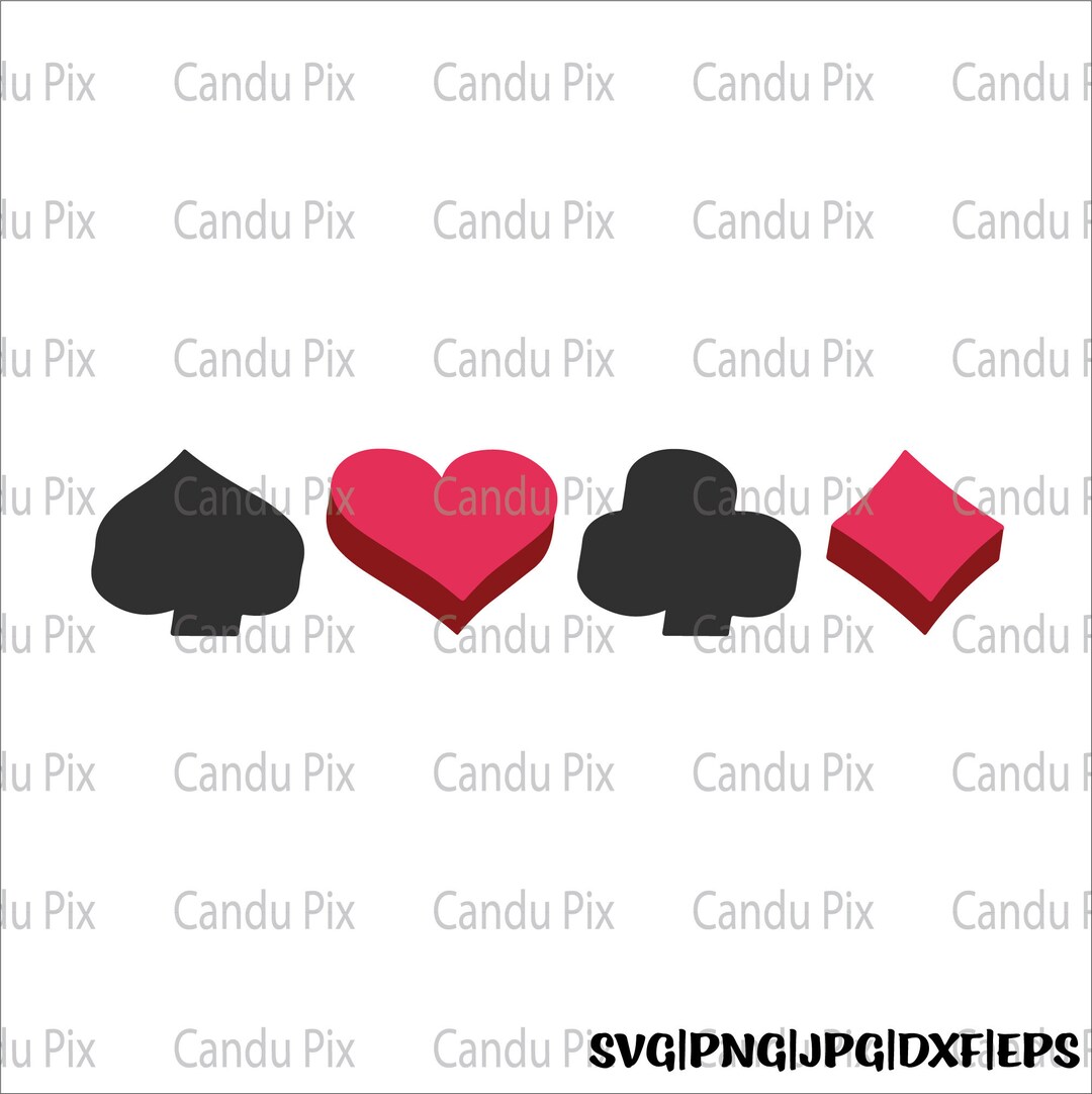 Poker Card Suit Svg Playing Cards Svg Poker Png Playing - Etsy Australia