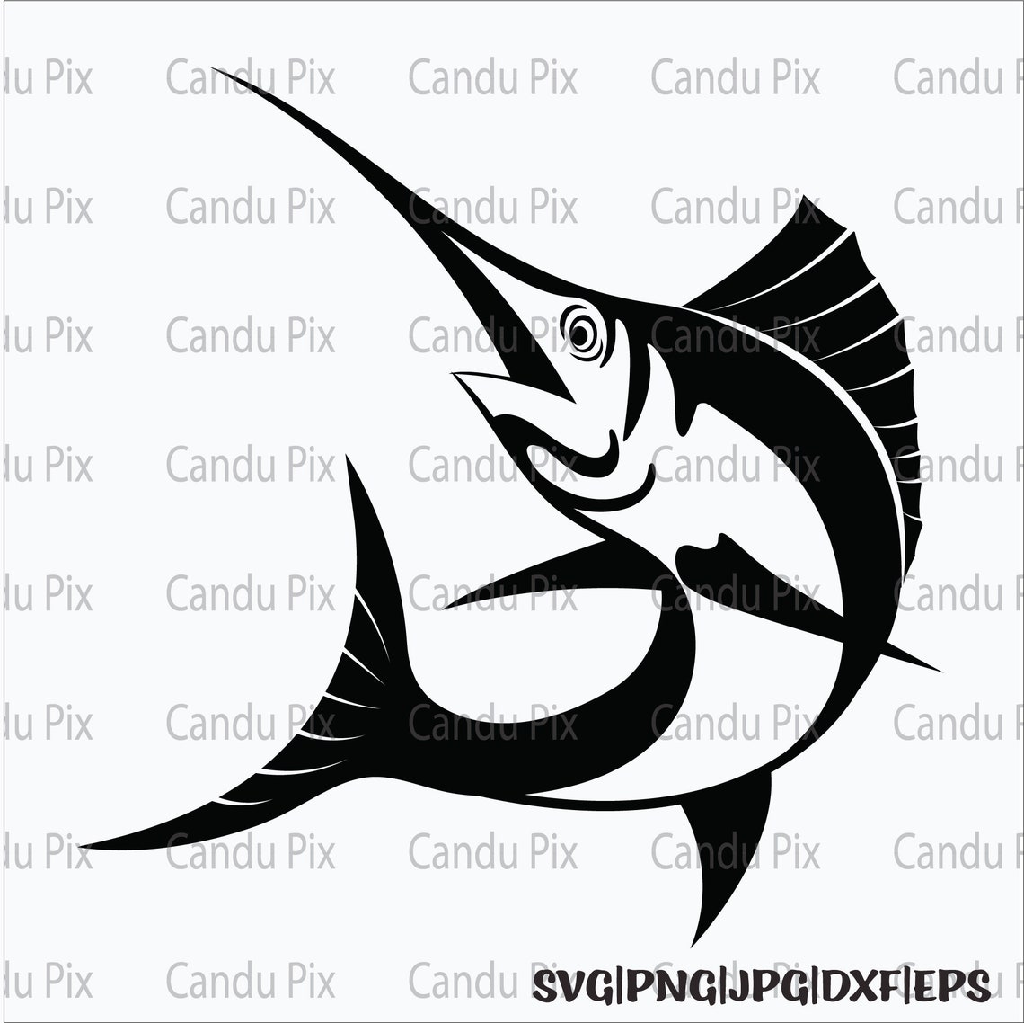 Blue Marlin Svg Fishing Svg Blue Marlin Png Fishing Png - Etsy