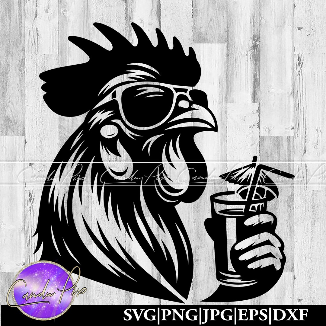 Rooster Svg, Sunglasses Svg, Rooster Png, Sunglasses Png, Chicken Svg ...