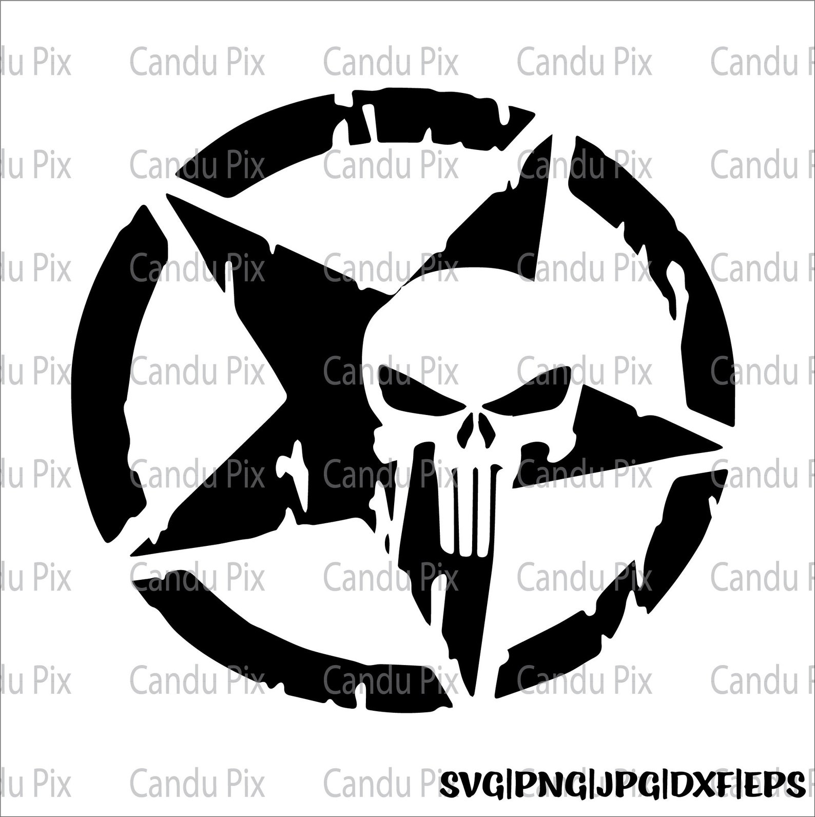 Skull Star Svg Rugged Svg Skull Star Png Rugged Png | Etsy Canada