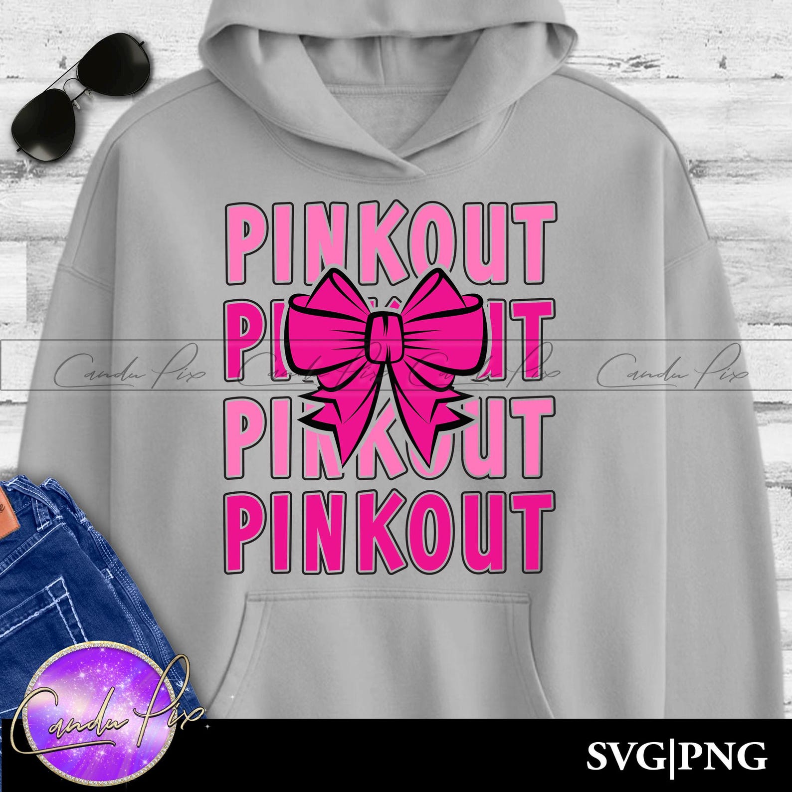 Pinkout Svg, Pinkout Png, October We Wear Pink, Get A Mammogram, Breast ...