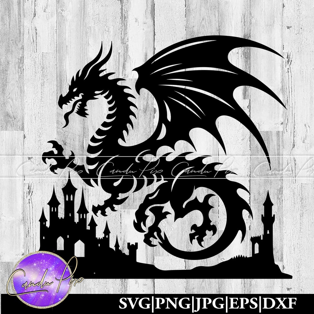 Dragon Svg, Fantasy Svg, Dragon Png, Fantasy Png, Dragon Dxf, Fantasy ...