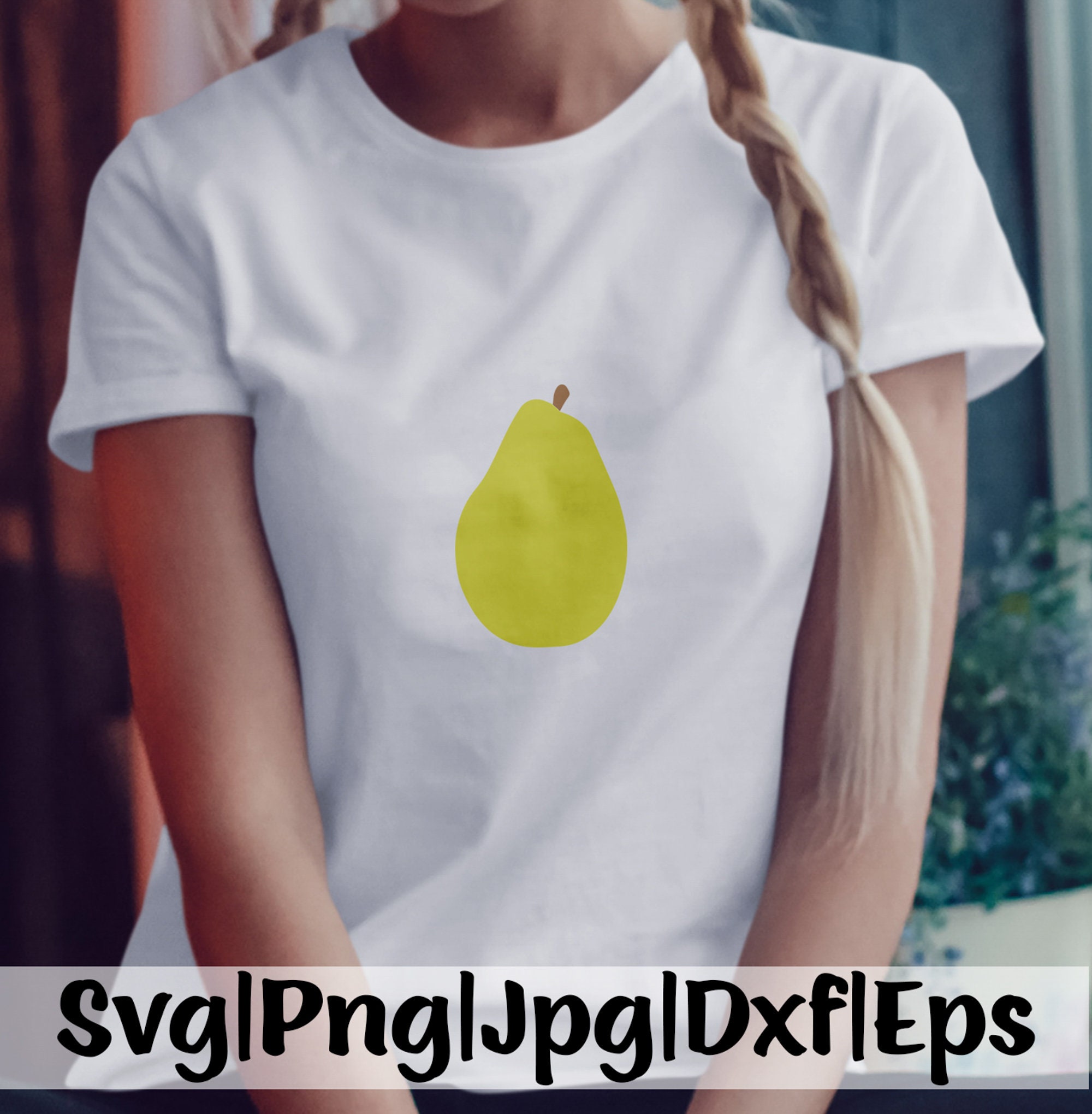Pear Svg, Fruit Pear Svg, Food Pear Svg, Png Eps Jpg Dxf, Svg Files for ...
