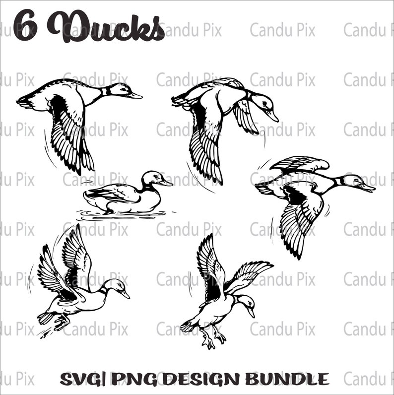 Flying Ducks Design Bundle Svg Birds Svg Flying Ducks Png | Etsy