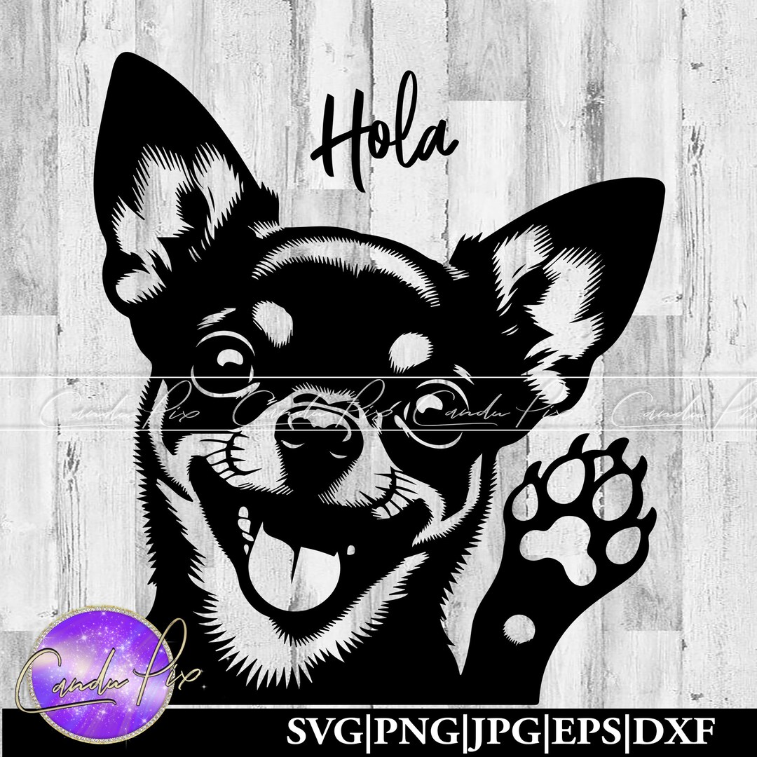 Chihuahua Dog Svg, Hola Svg, Chihuahua Dog Png, Hola Png, Dog T Shirt ...
