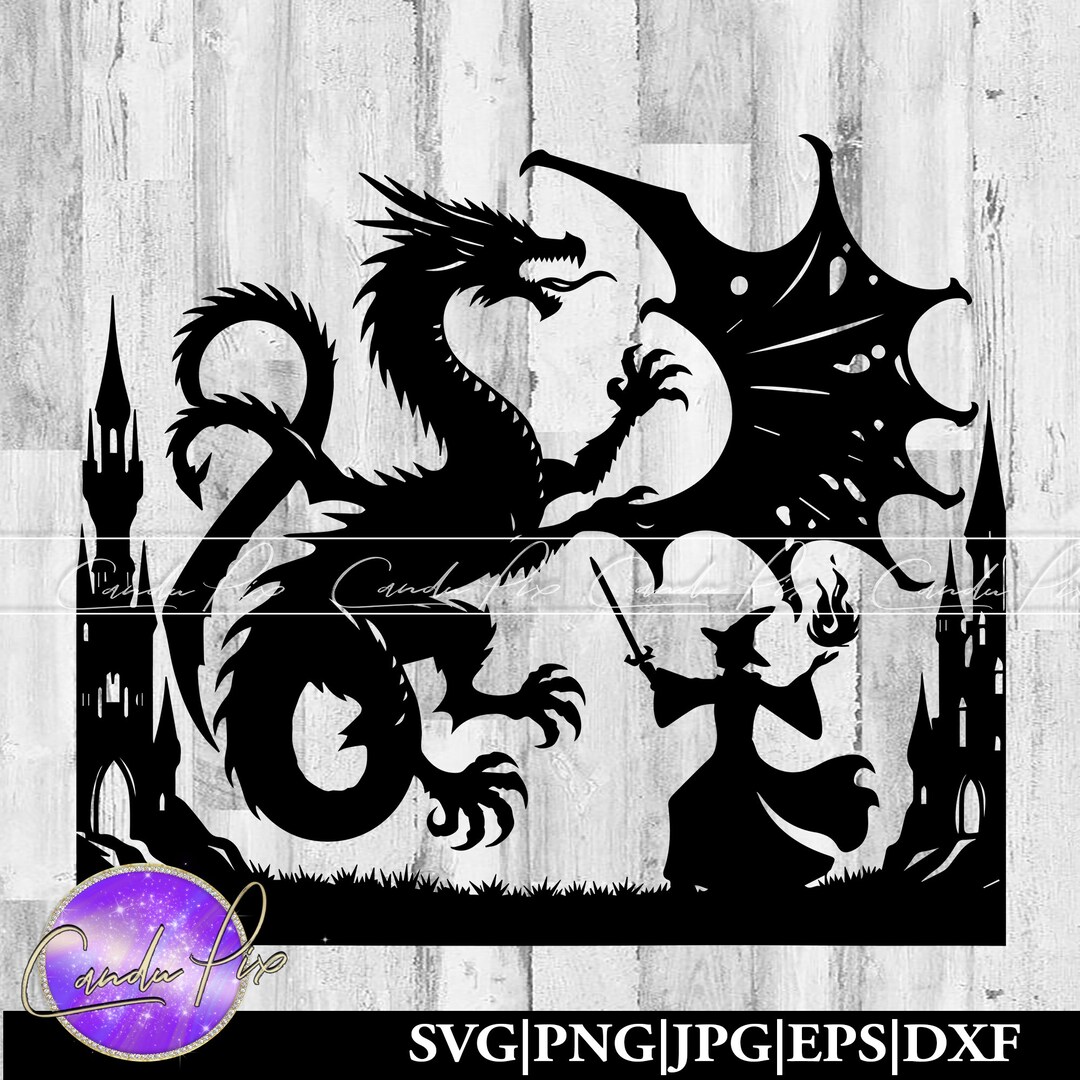 Dragon Svg, Dragon Png, Dragon Dxf, Dream, Imagination, Sci Fi Svg ...