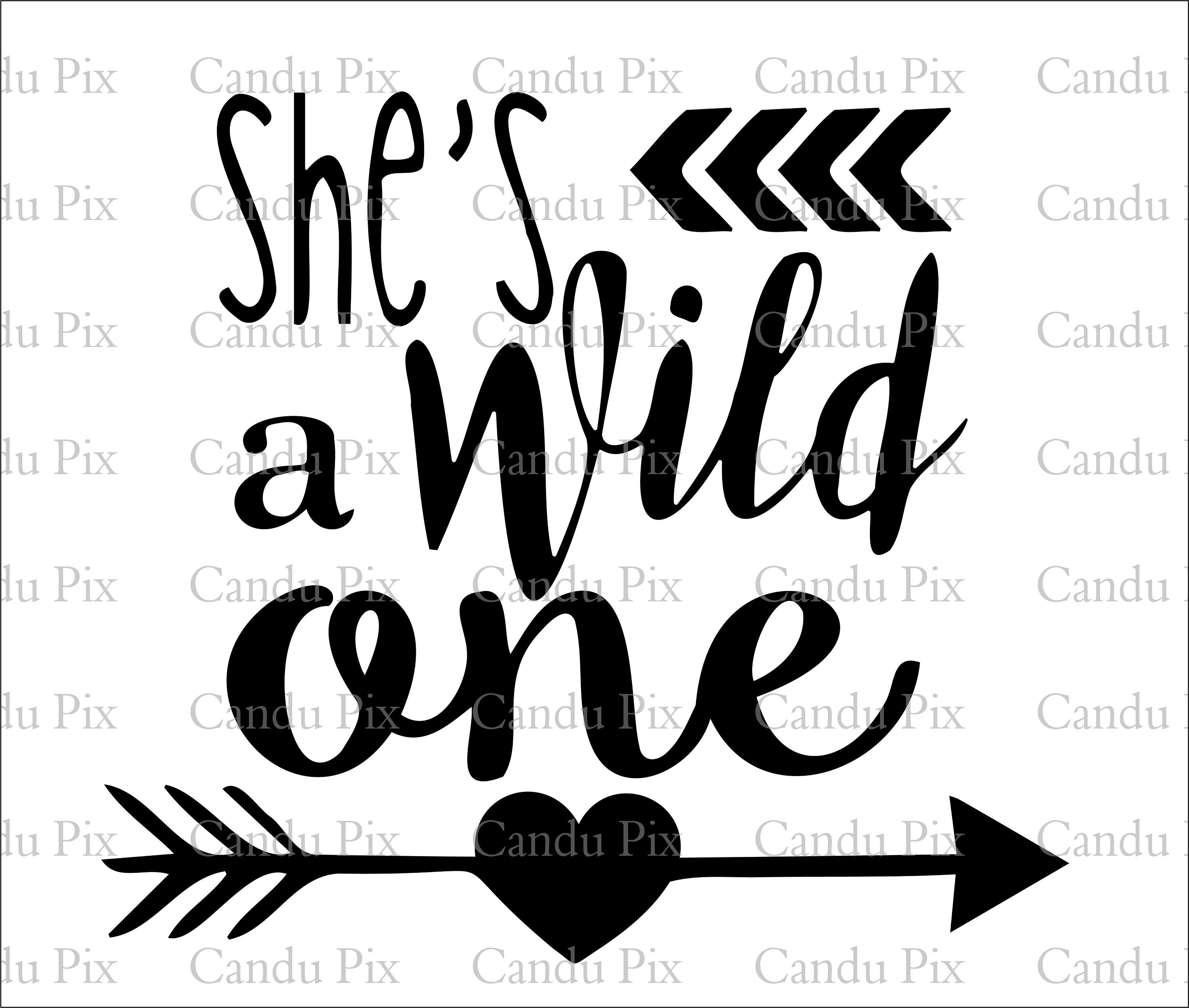She's a Wild One SVG & PNG, Eps, Dxf, Jpg, Vector Clipart - Etsy