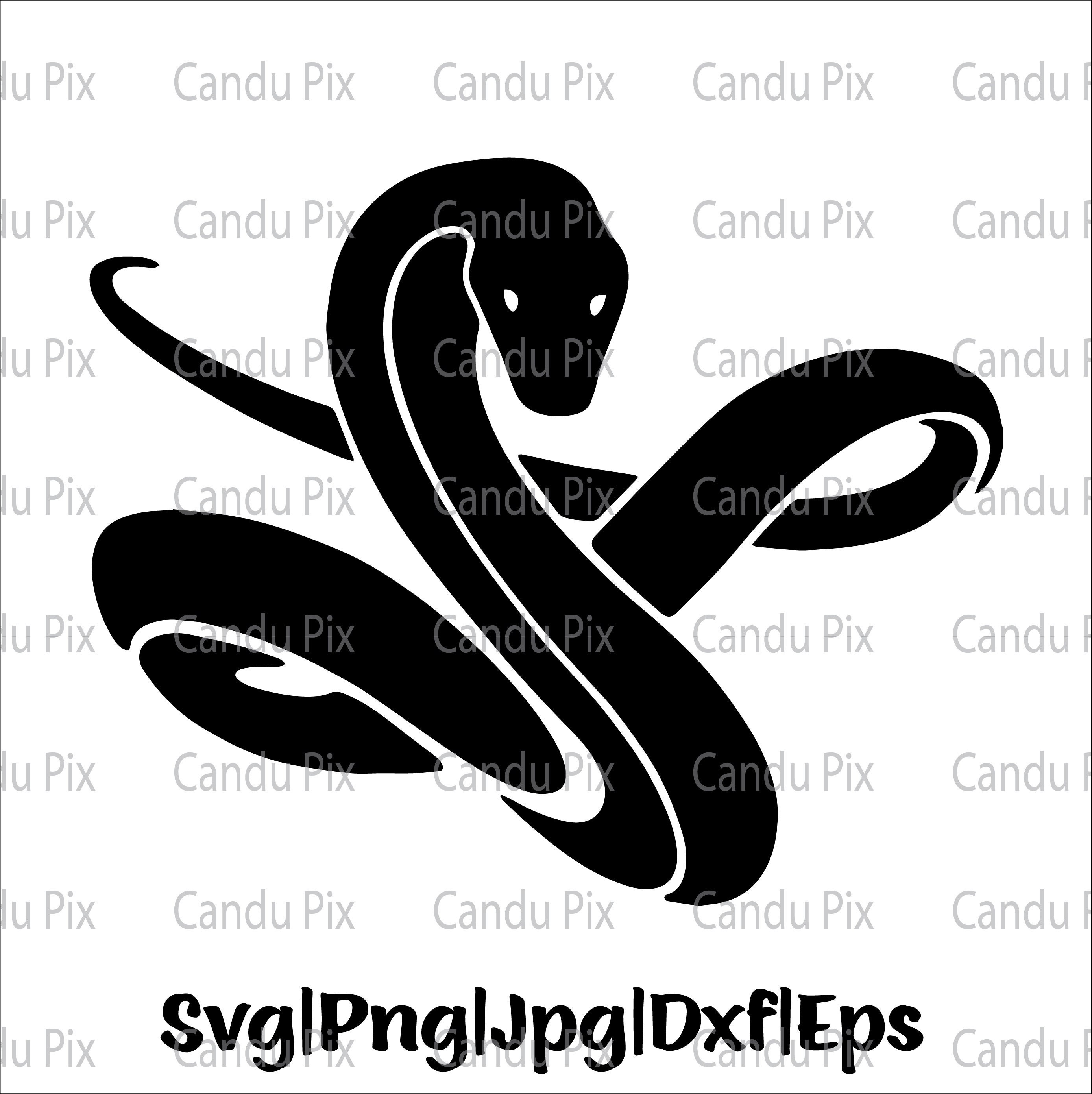 Snake Svg, Png, Eps, Dxf, Jpg, Vector Cute Snake Cut by Color Clipart ...
