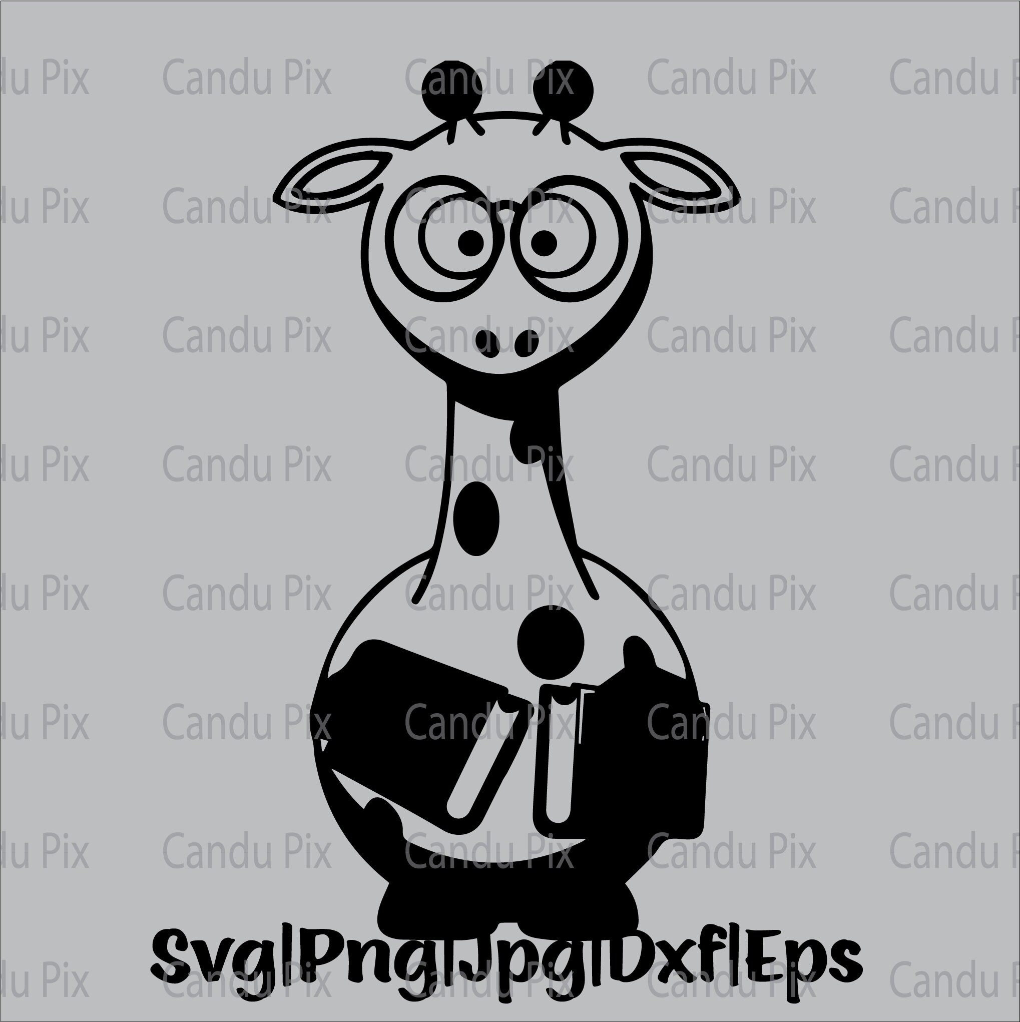 Giraffe Svg Book Smart Svg Giraffe Png Book Smart Png - Etsy