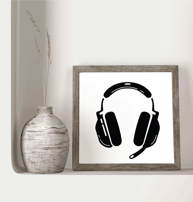 Gamer Headset Svg Headphone Svg Gamer Headset Png Headset - Etsy
