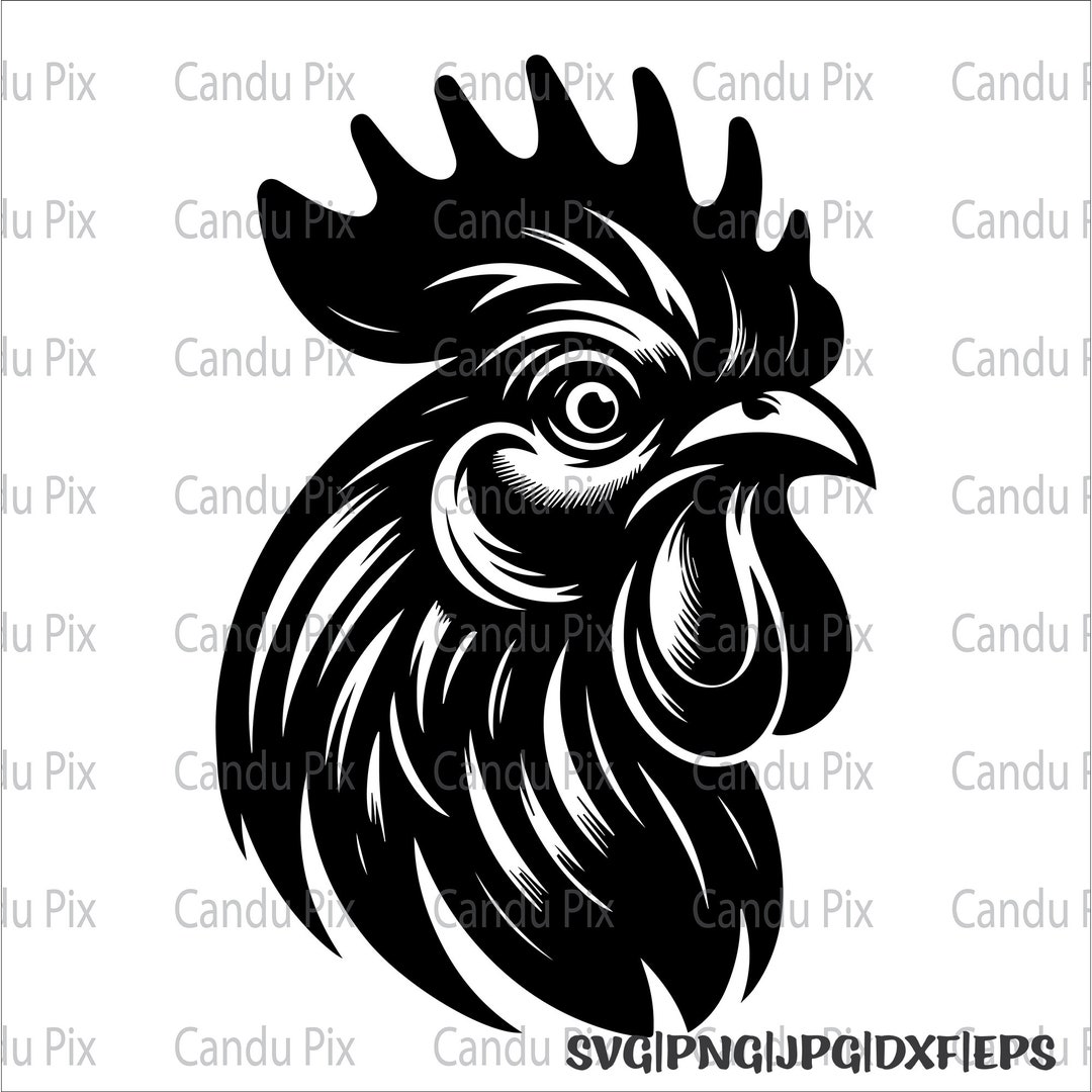 Mad Rooster Svg, Mad Rooster Png, Mad Rooster Dxf, Chicken Png, Chicken ...