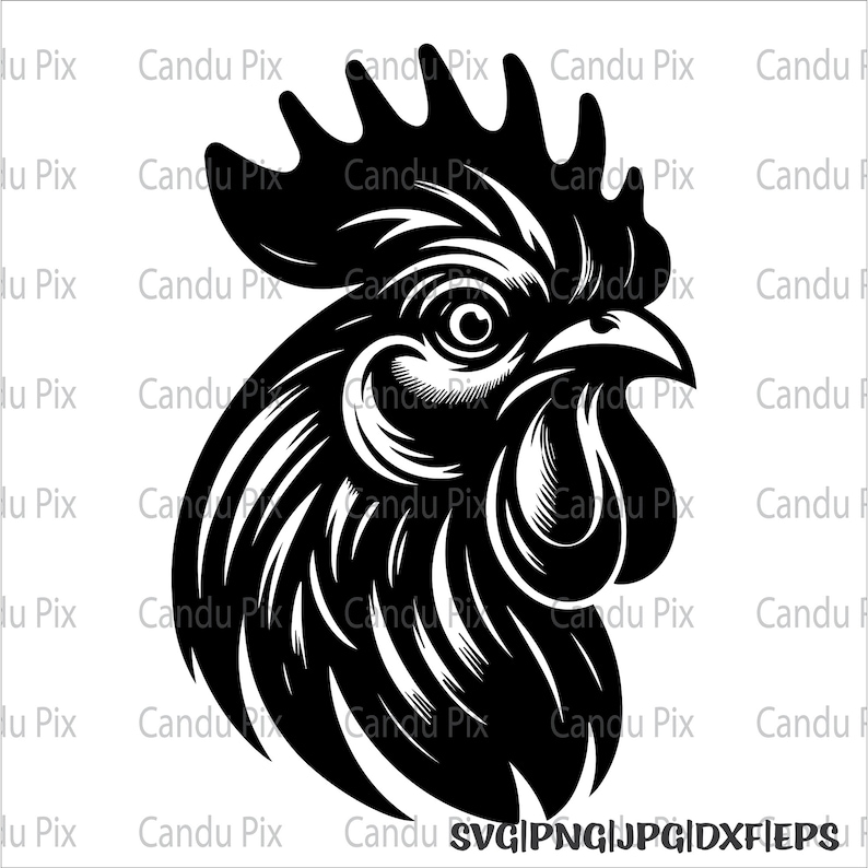 Mad Rooster Svg, Mad Rooster Png, Mad Rooster Dxf, Chicken Png, Chicken ...
