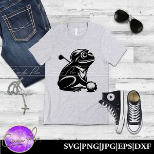 Frog Golf Svg, Frog Golf Png, Golfing Svg, Golfer Svg, Svg Png Dxf Eps ...