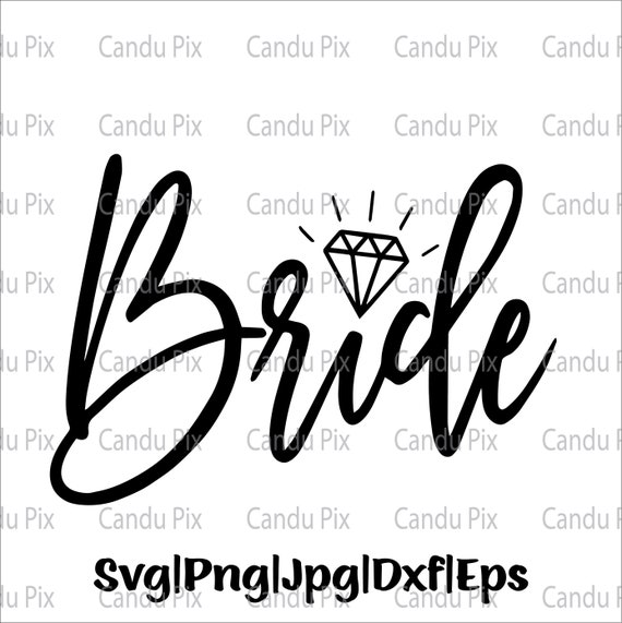 Bride Svg Png Eps Dxf Jpg Vector Cute Bride Cut by Color | Etsy