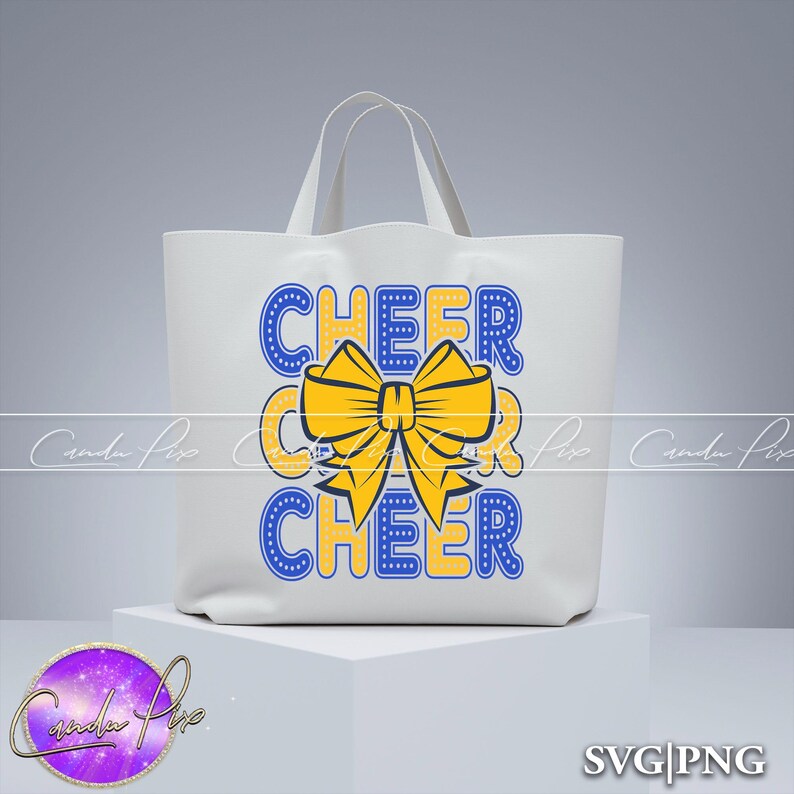 Cheer Yellow Svg, Blue Svg, Cheer Yellow Png, Blue Png, Cheer Coquette ...