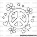 Flower Peace Sign Svg, Boho Svg, Flower Peace Png, Boho Png, Cricut ...