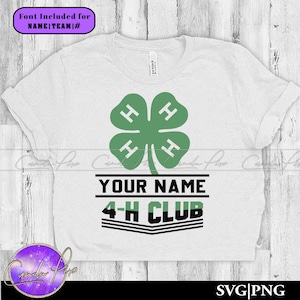 4-H Club Svg, 4-H Club Png, Four H Png, Four H Svg, School Png, School ...
