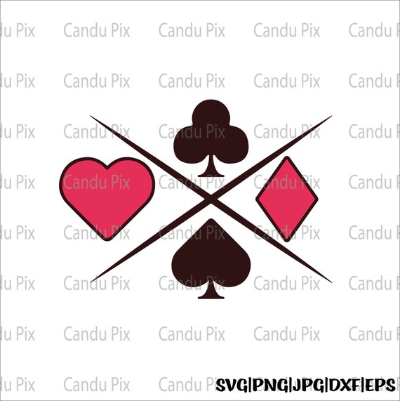Poker Card Suits Svg Playing Cards Svg Poker Card Png - Etsy