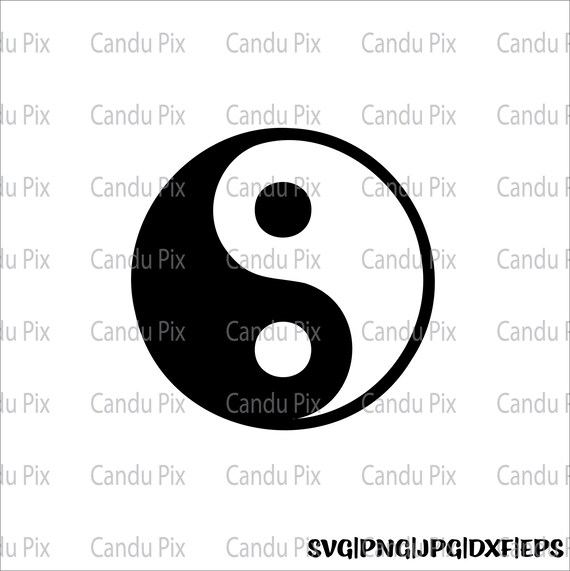 Yin Yang Svg Png Cut File | Etsy