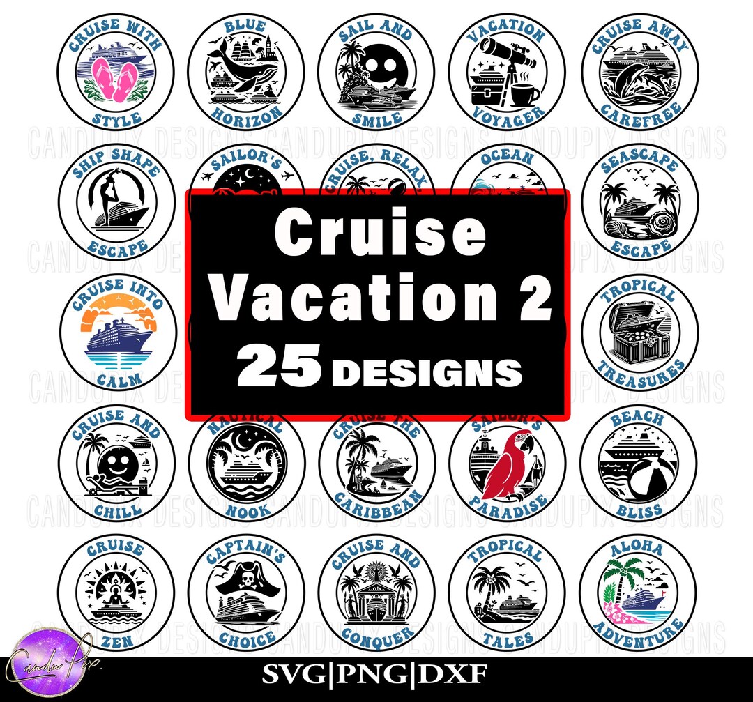 Cruise Svg, Cruise Png, Cruise Vacation Svg, Svg Png Dxf Bundle, Cruise ...